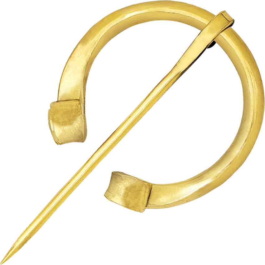 Brass Medieval Cloak Pin