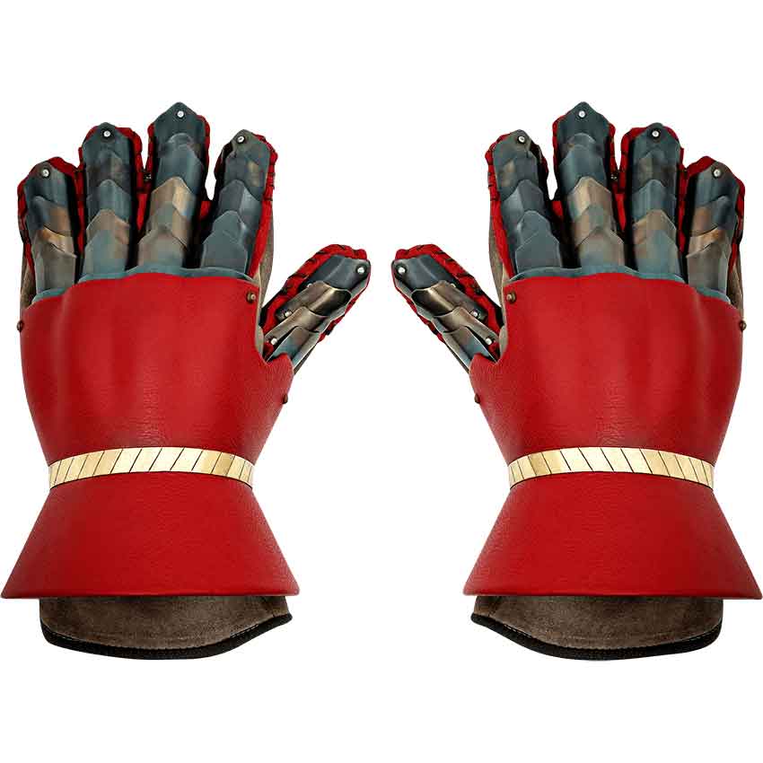 The Red Earl Medieval Gauntlets