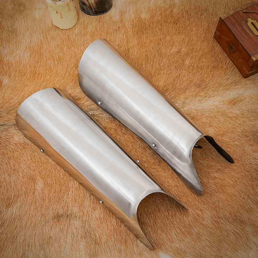 Late Medieval Knight's Steel Greaves