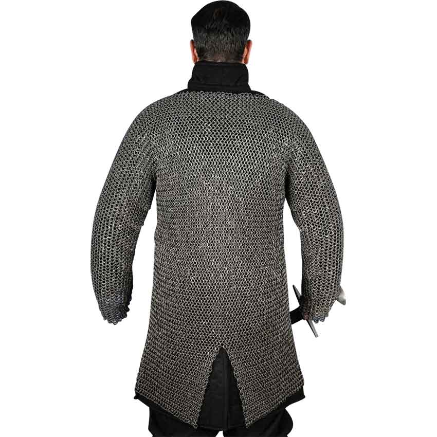 Riveted Steel Chainmail Hauberk - 10mm Round Rings
