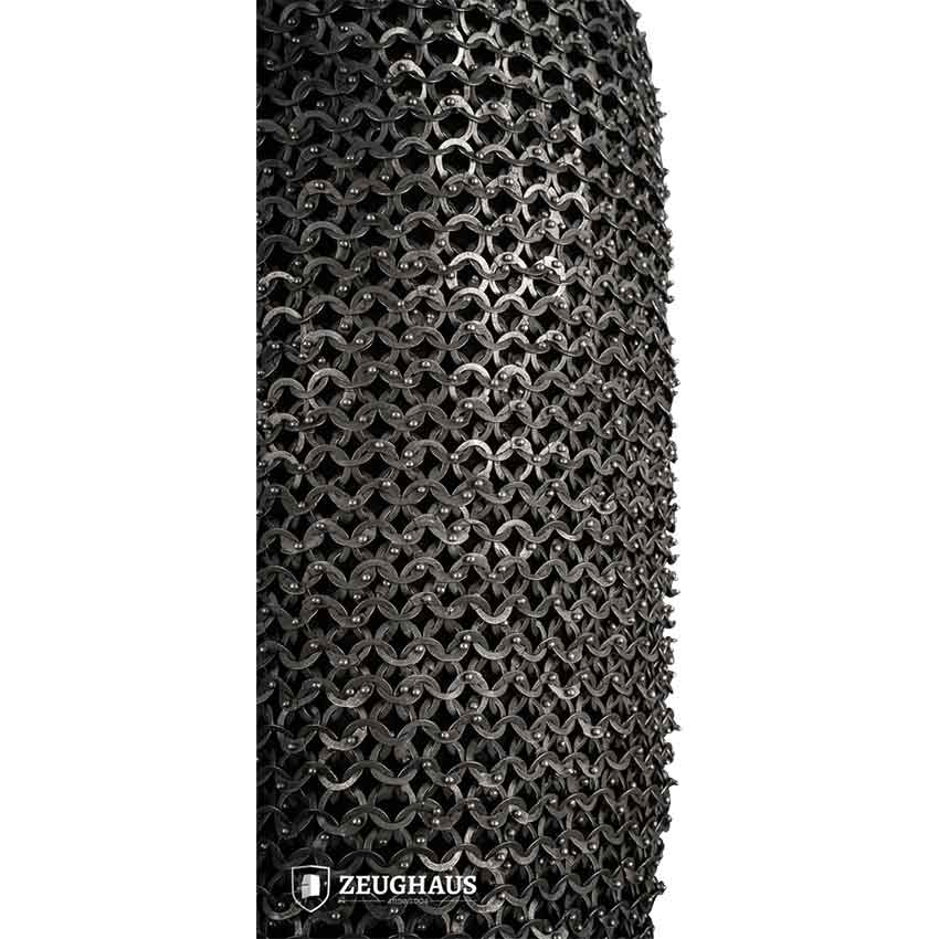 Stainless Steel Riveted Chainmail Haubergeon - 9mm Flat Rings