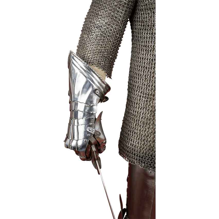 15th Century German Gauntlets - Polished