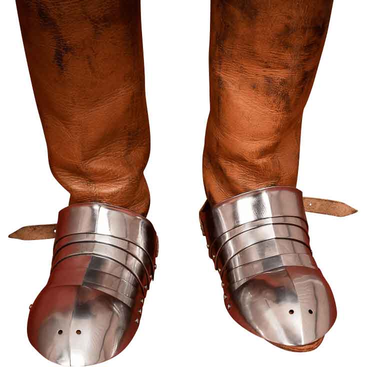 Segmented Steel Sabatons - Polished