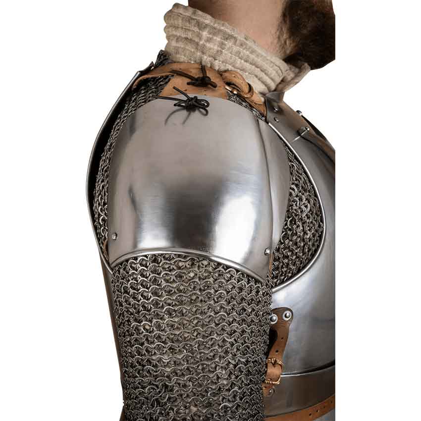 Early 15th Century Pauldrons - Polished