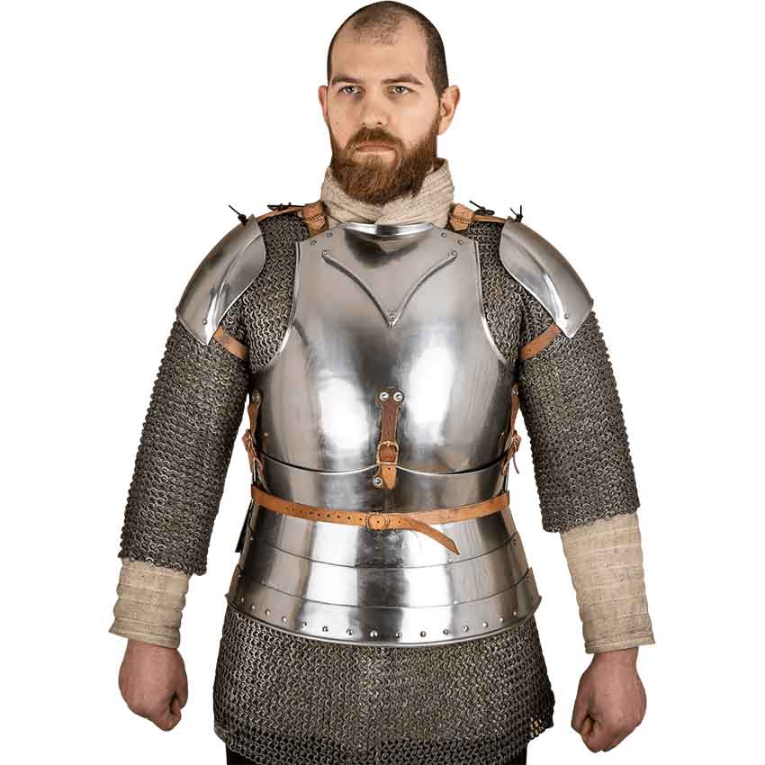 Early 15th Century Pauldrons - Polished