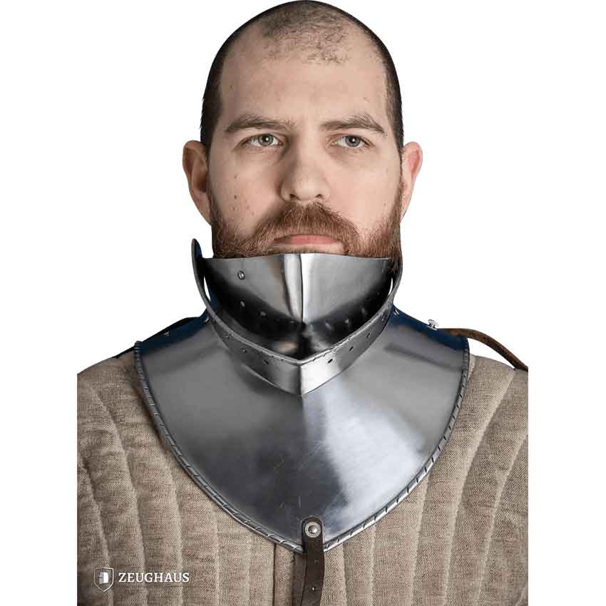 Late 15th Century Articulated Gorget with Bevor - Polished