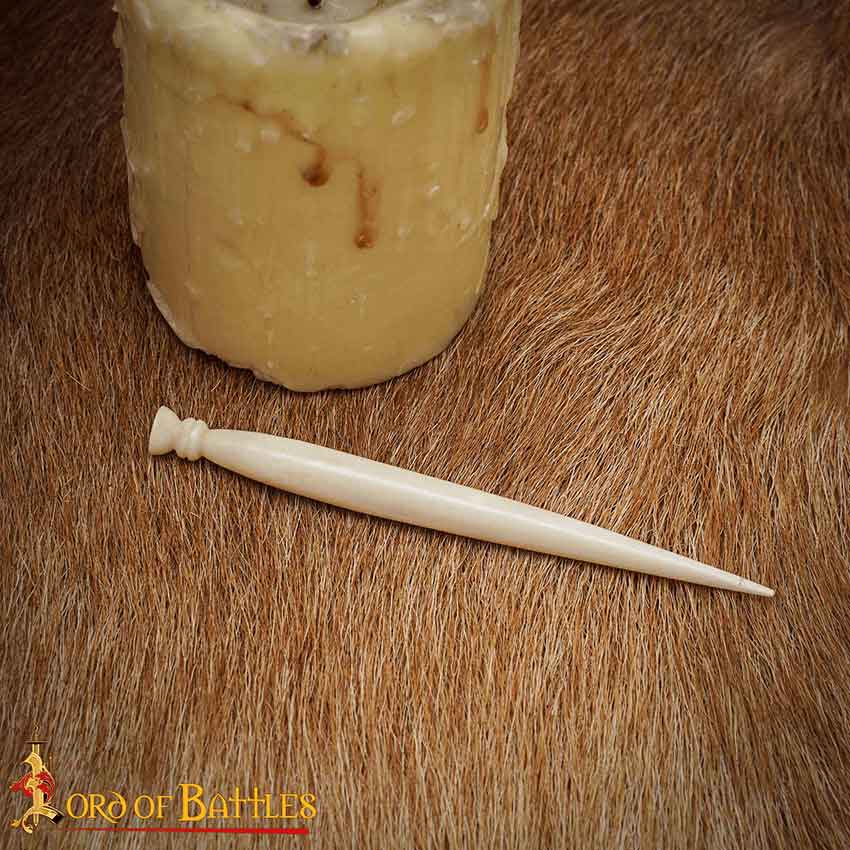 Hand Carved Bone Viking Hair Pin