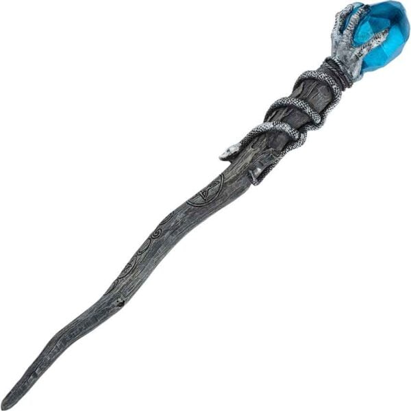 Serpentine Azure Gem Magic Wand