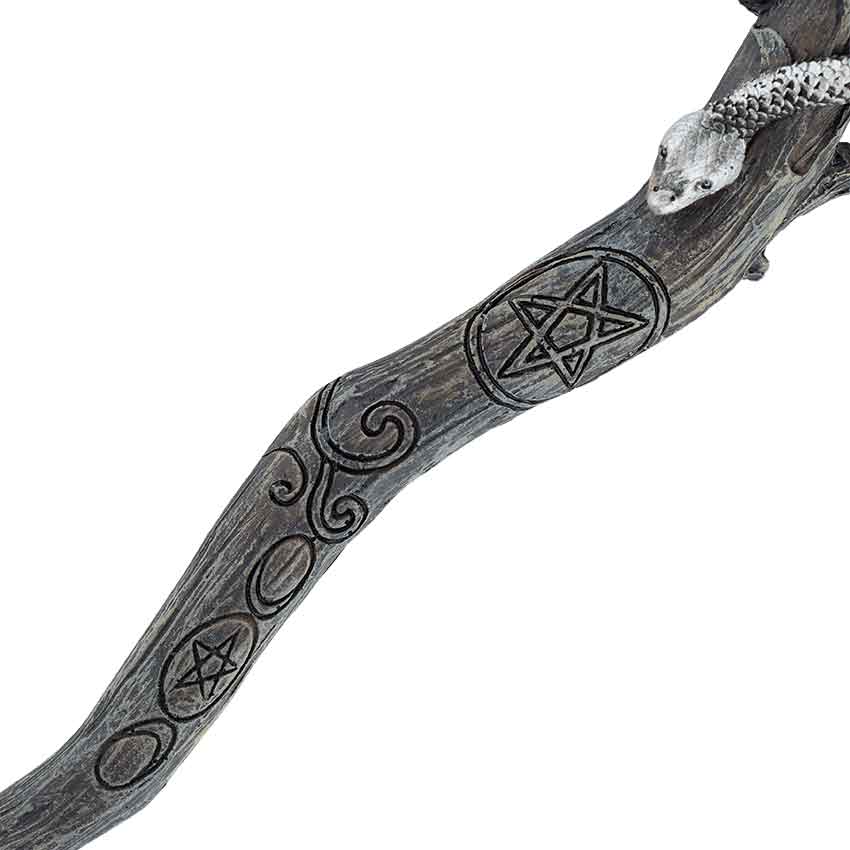 Serpentine Azure Gem Magic Wand