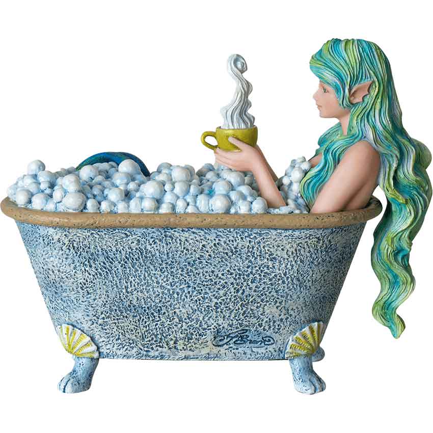 Bubble Bath Mermaid Statue