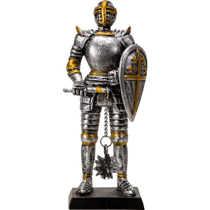 Late Medieval Knight with Flail Statue