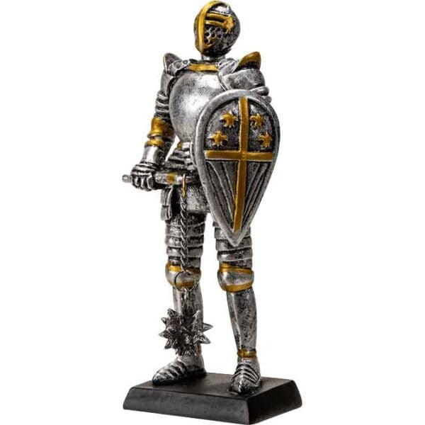 Late Medieval Knight with Flail Statue