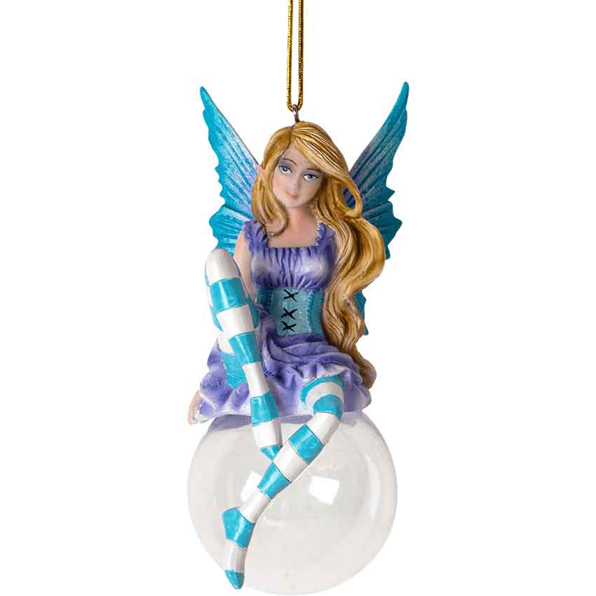 Hyacinth Bubble Rider Fairy Ornament
