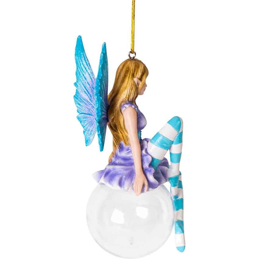 Hyacinth Bubble Rider Fairy Ornament