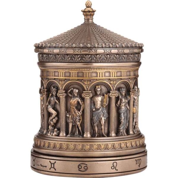Greek Pantheon Rotating Trinket Box