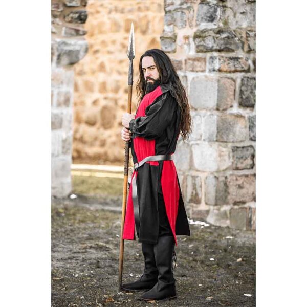 Frederick Quartered Tabard - Black and Red