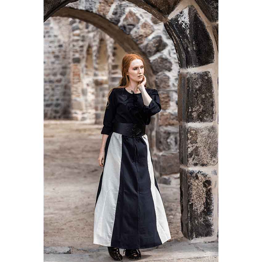 Dana Medieval Skirt - Black and Natural