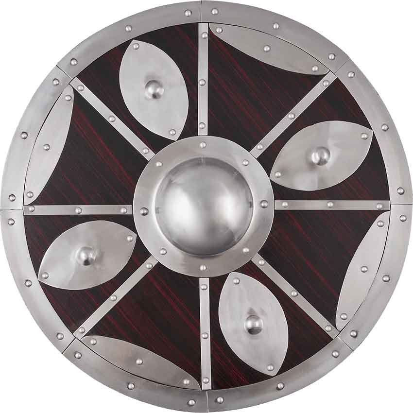 Wood and Steel Viking Warrior Shield