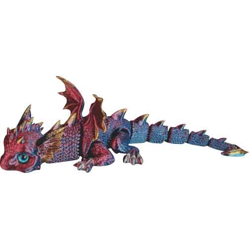 Articulated 3D Stormfire Dragon Hatchling