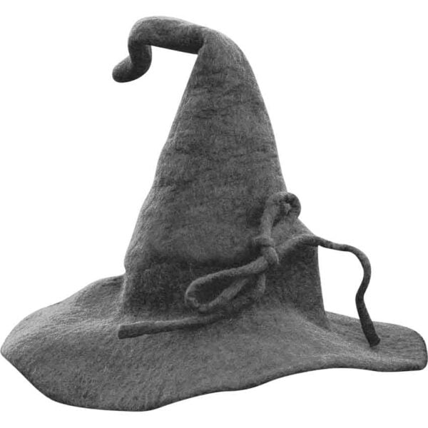 Merlin Wizard Wool Hat - Grey