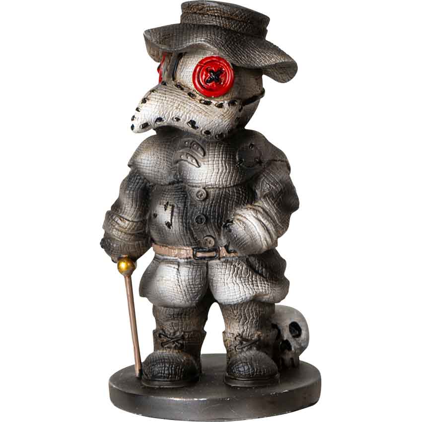 Medieval Plague Doctor Pinhead Statue
