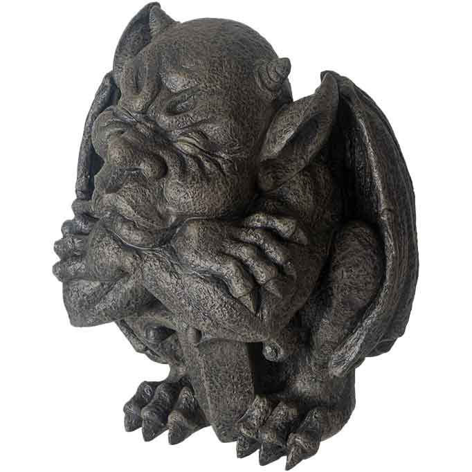 Sleeping Gargoyle with Sword Statue