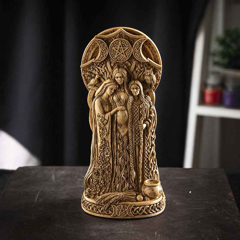 Celtic Triple Goddess Statue