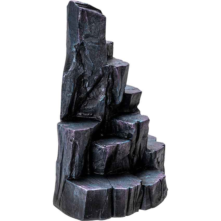 Mini Dragon Statues Set of 12 with Mountain Rock Base