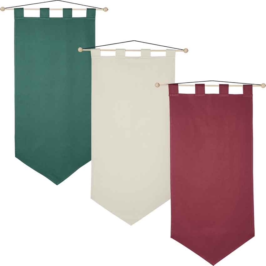 Plain Pointed Medieval Banner - Medium