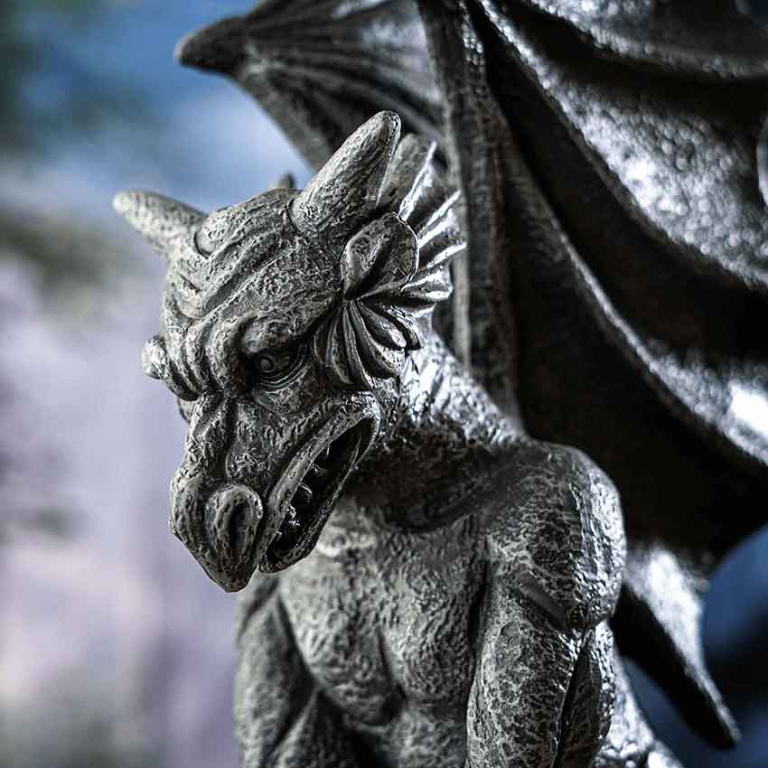Medieval Perched Gargoyle Statue