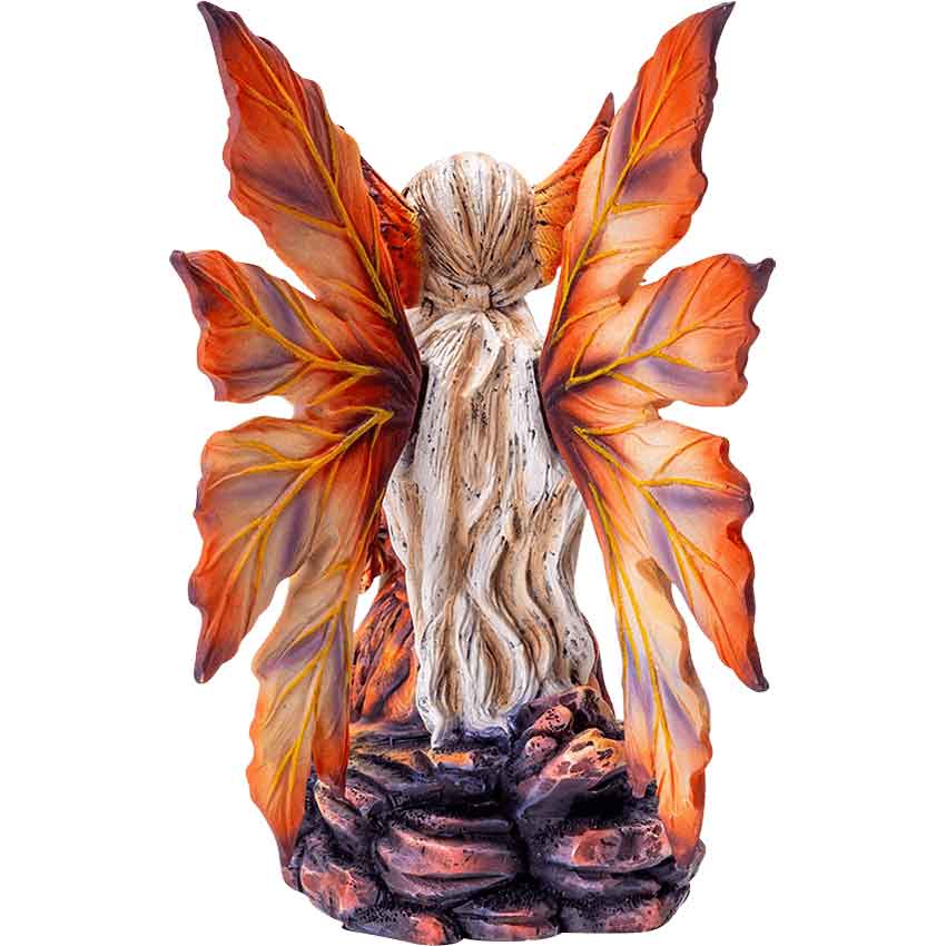 Resting Fire Fairy Statue