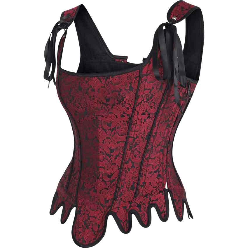 Charity Maroon Overbust Corset