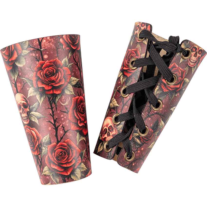 Gothic Rose Wrist Bracers