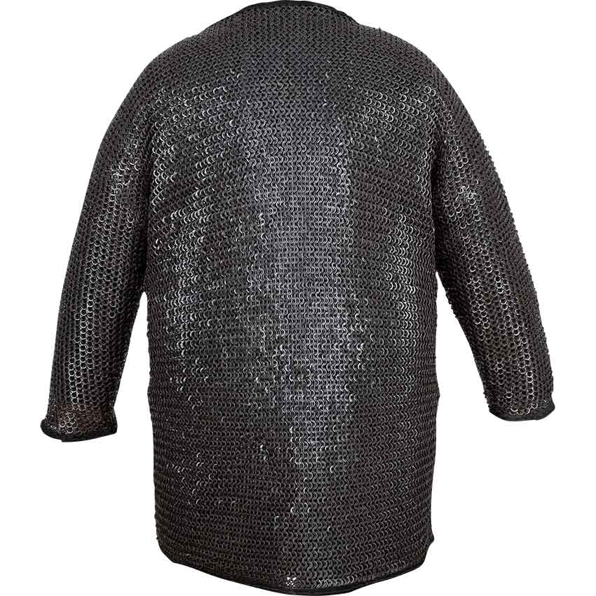 Berengar Riveted Blackened Chainmail Jacket
