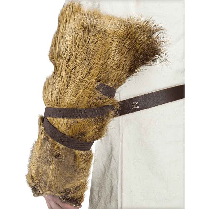 Farald Padded Fur Bracers