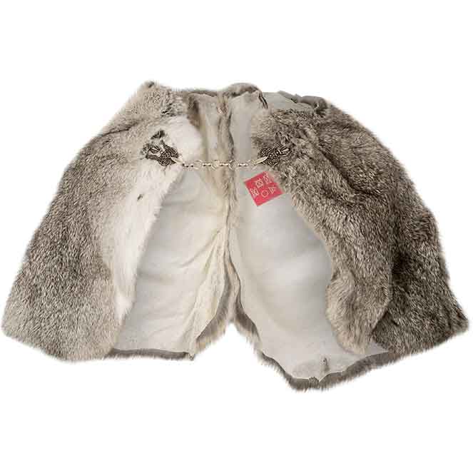 Chinchilla Rabbit Fur Stole