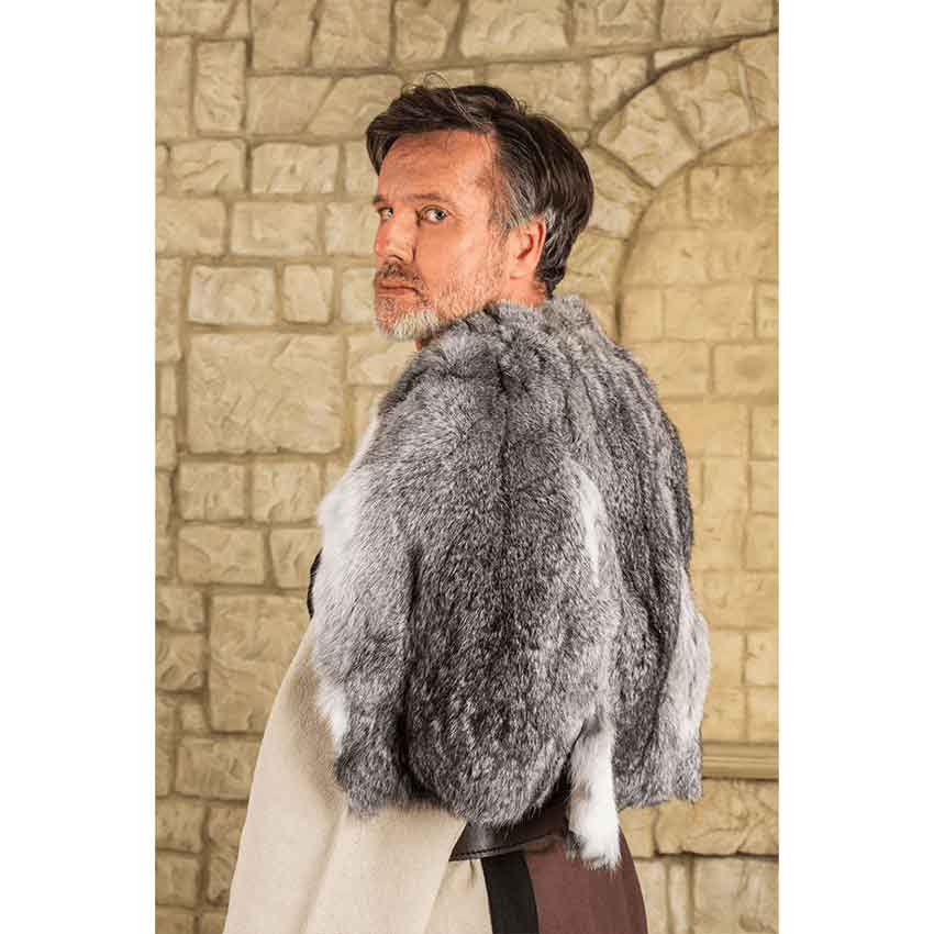 Chinchilla Rabbit Fur Stole