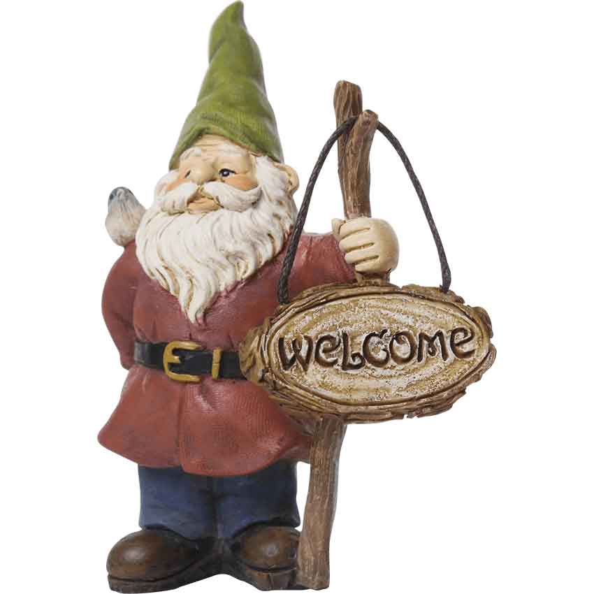Welcome Gnome Statue