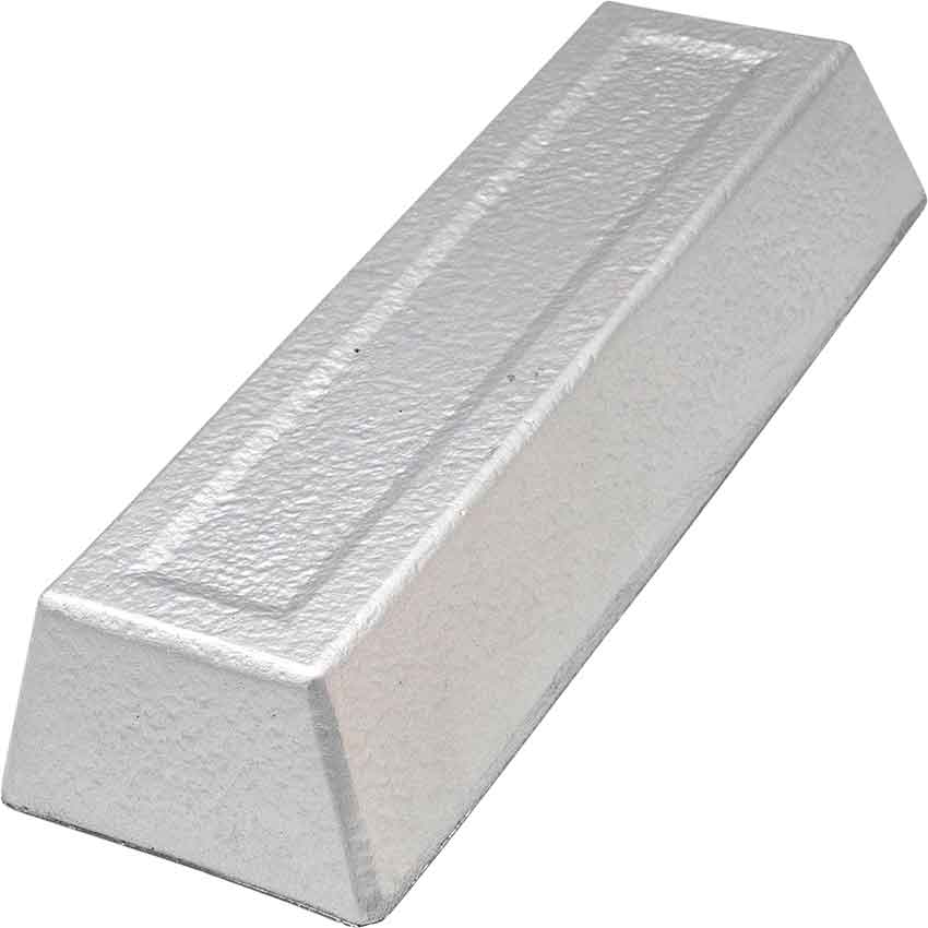 LARP Silver Metal Ingot