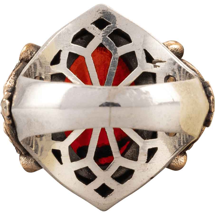 Red Gothic Vampire Ring